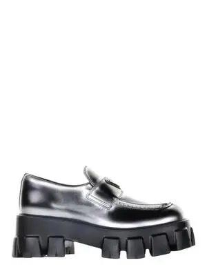Prada Prada Monolith Loafer Nero Argento/ Black