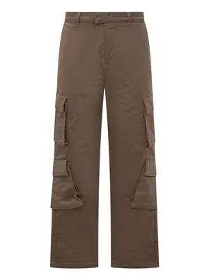 REPRESENT Multi-Pocket Straight Cargo Pants Brown