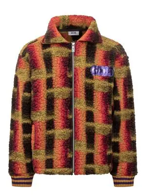 Gcds Plaid Sherpa Jacket - Multicolor