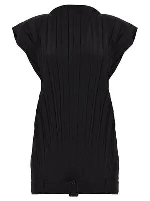 MAISON MARGIELA Pleated Mini Dress - Black