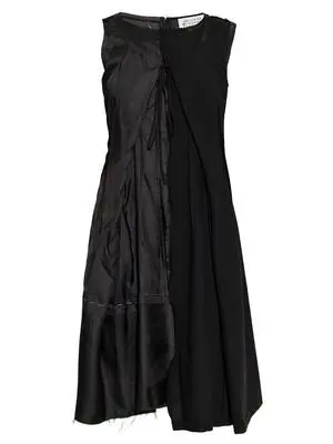 MAISON MARGIELA Dress In Combined Fabrics - Black