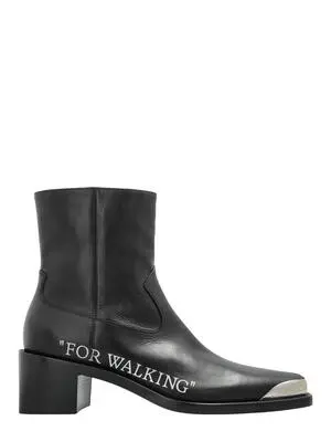 Off-White For Walking Ankle Boots - Black