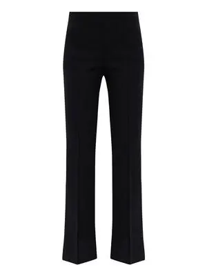 Chloé Wool Pleated Trousers - Navy Blue