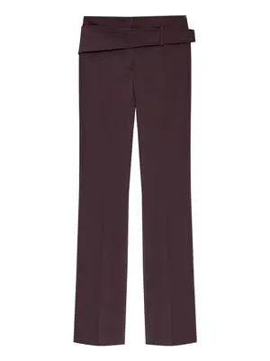 Sportmax Creased Trousers - Burgundy