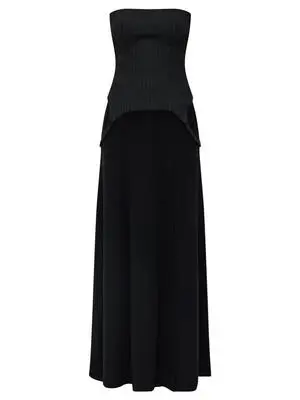 MISBHV Off-shoulder Maxi Dress - Black