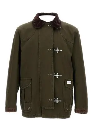 FAY 4-hook Archive Blazer - Green