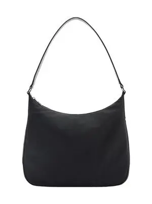 Mango Nylon Shoulder Bag - Black