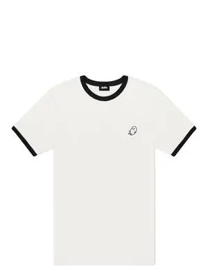 DALIX Ghost Jersey Ringer Tee - Vin White Black