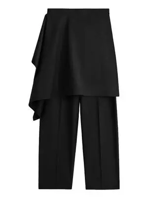 Cos Wool Skirt Pants Black