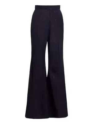 Elie Saab Pinstripe Trousers - Black
