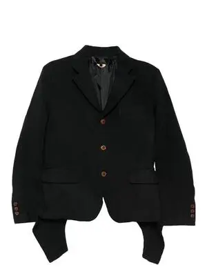 Comme Des Garçons Single-breasted Blazer - Black
