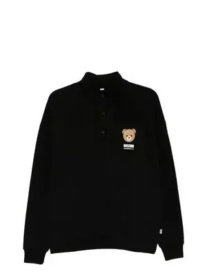 Moschino Teddy-print Sweatshirt - Black