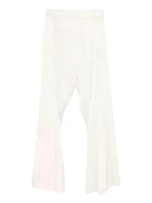 JULIUS Pintuck-detail Trousers - Neutrals