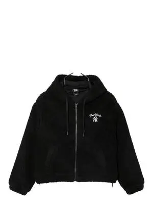 New Era Logo Fleece Jacket - Black