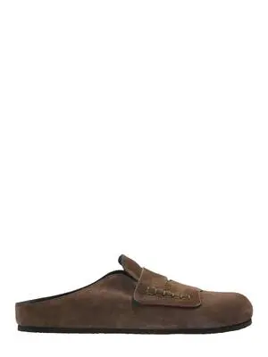 Jacquemus Suede Slippers - Brown