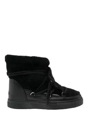 Inuikii Lace-up Shearling Boots - Black