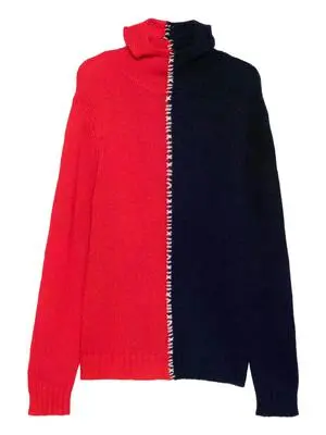 CHARLES JEFFREY Roll-neck Sweater - Red