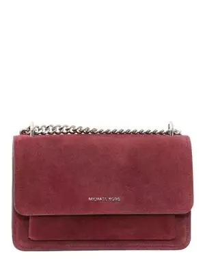 Michael Kors Suede Shoulder Bag - Red