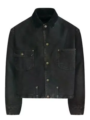 MAISON MARGIELA Patch-pockets Denim Jacket - Black