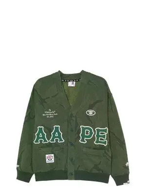 AAPE BY *A BATHING APE® Camouflage Sweatshirt With Logo Appliqu - Green