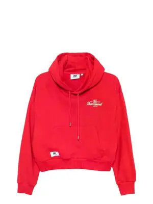 CHOCOOLATE Logo-embroidered Hoodie - Red