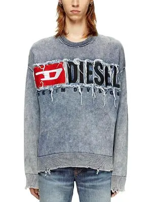 DIESEL® K-fronzi Cotton Sweater - Peacoat Blue