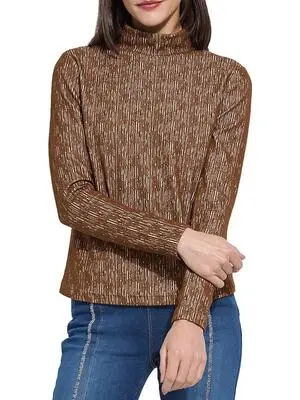 LYSSÉ Carter Textured Turtleneck Top