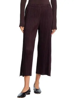 Issey Miyake Monthly Colors July Pleated Pants - Dark Brown