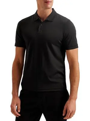 Ted Baker London Short Sleeve Regular Fit Polo Black