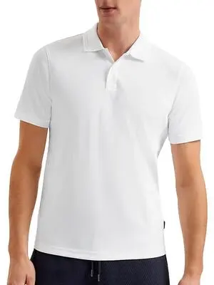 Ted Baker London Short Sleeve Regular Fit Polo White