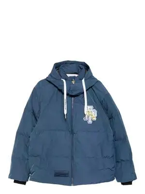 AAPE BY *A BATHING APE® Logo-embroidered Padded Jacket - Blue