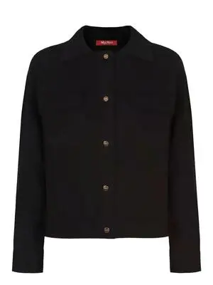 Max Mara Button-fastening Jacket - Black