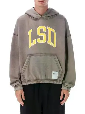 Satisfy Text-print Hoodie - Neutrals