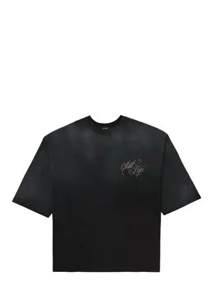 WILLY CHAVARRIA Logo-embroidered T-shirt - Black
