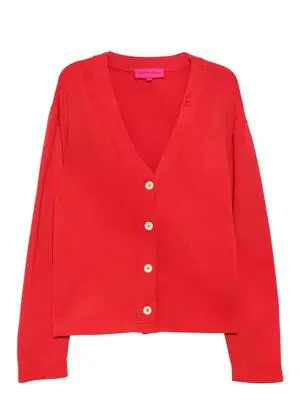 THE ELDER STATESMAN Daily Cardigan - Red