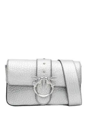 Pinko Love Birds Crossbody Bag - Silver