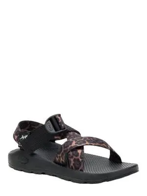 CHACO Mega Z Classic Sandal - Brown Leopard Print