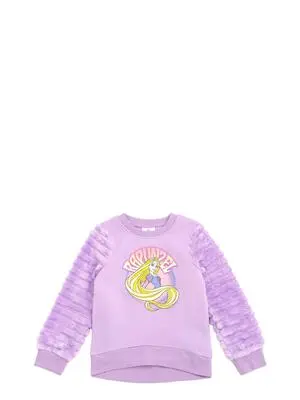 Disney Faux Fur Pullover Lilac/ Rapunzel