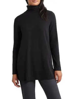 Eileen Fisher Turtleneck Tunic - Black