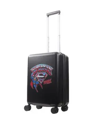 FUL Superman "man Of Steel" Hardside Carry-on Spinner - Black