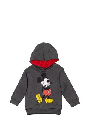 Disney Printed Pullover Hoodie Heather Grey