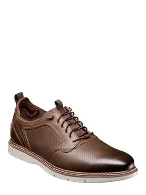 STACY ADAMS Sync Perforated Elastic Lace Derby - Brown Crazy Horse