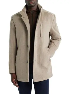 Johnston & Murphy Upton Luxe 175th Anniversary Wool-blend Car Coat - Barley