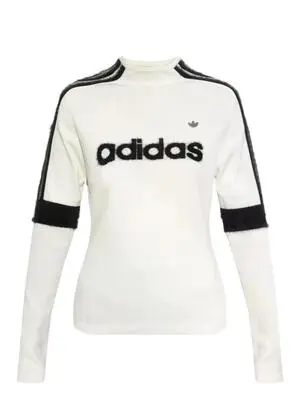 Adidas Logo-detail Long-sleeve T-shirt - White