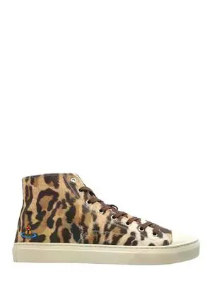 VIVIENNE WESTWOOD Orb Leopard Sneakers - Neutrals