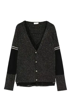 Liu Jo Panelled Cardigan - Black