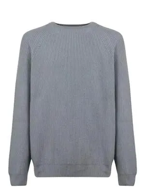 SLOWEAR Ribbed Crewneck Sweater - Grey