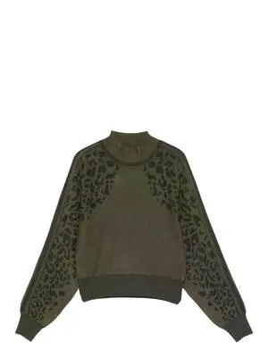 Liu Jo Animal-print Sweater - Green