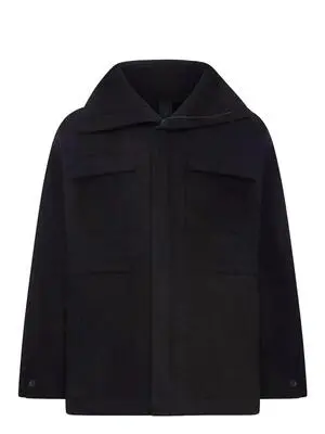 Transit Flap-pocket Hooded Jacket - Black
