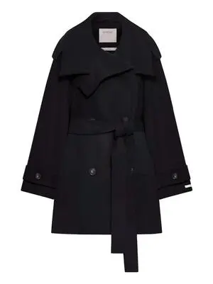 Sportmax Belted Wool Coat - Black